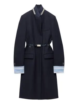 PRADA Wool Embroidered Coat