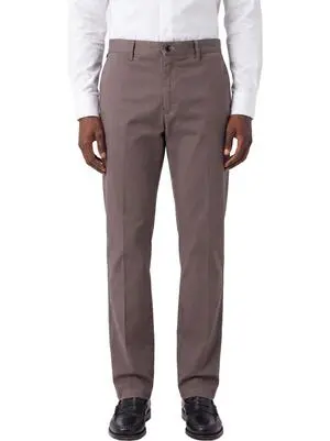 Incotex Slim Fit Chino Pants In Stretch Cotton With A Mid-rise Waist Brown