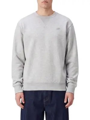 NEW BALANCE Athletics French Terry Crewneck Sweatshirt In A Relaxed Fit - Grey