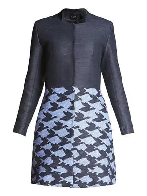 RUMOUR LONDON Sea & Sky Fitted Mid-weight Jacket - Blue