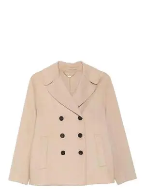 MABRUN Diva Double-breasted Peacoat - Neutrals