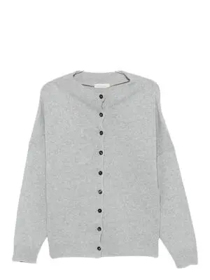 Liviana Conti Button-up Cardigan - Grey