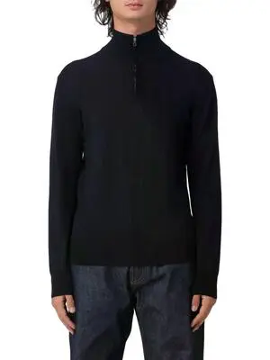 BROOKSFIELD Half-zip Long-sleeve Sweater - Blue