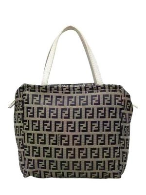 Fendi 2000-2010 Mini Zucchino Canvas Handbag - Neutrals