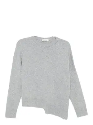 Liviana Conti Asymmetric-hem Sweater - Grey
