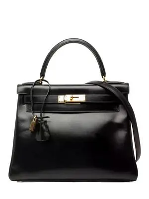 HERMÈS 1999 Box Calf Kelly Retourne 28 Satchel
