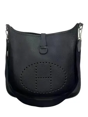Hermès 1999 Fjord Evelyne Gm Crossbody Bag Grey