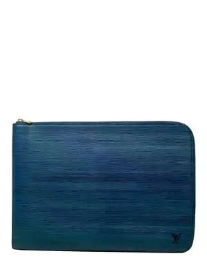 LOUIS VUITTON 1991 Epi Poche Documents Portfolio Business Bag