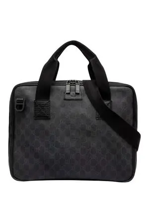 Gucci 2000-2015 Gg Supreme Laptop Bag Business Bag - Black