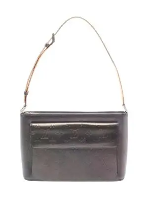 LOUIS VUITTON 2003 Monogram Mat Alston Shoulder Bag - Grey