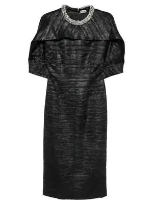 Simkhai Crystal-embellished Midi Dress - Black