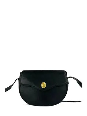 Dior 20th Century Leather Crossbody Shoulder Bag - Black