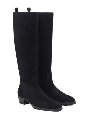 JIMMY CHOO Mave Suede Knee-high Boots Black