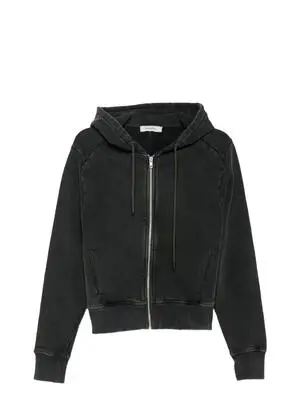 ENTIRE STUDIOS Faded-effect Zip-up Hoodie - Grey