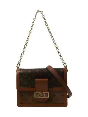LOUIS VUITTON Mm Dauphine Monogram Reverse Shoulder Bag - Brown