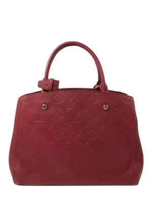 LOUIS VUITTON Mm Montaigne Monogram-pattern Tote Bag - Red