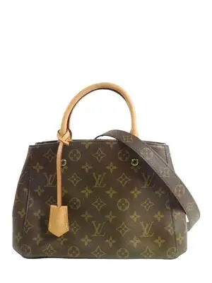 LOUIS VUITTON Bb Montaigne Tote Bag - Brown