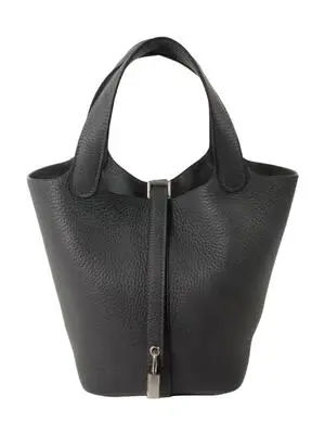 Hermès Picotin Pm Leather Tote Bag Black