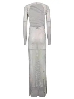 SANTA BRANDS Maxi Flared Dress - Silver