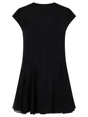 Khaite Scarla Silk-chiffon Mini Dress - Black