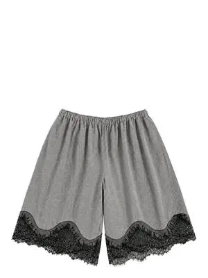 THE FRANKIE SHOP Baxter Viscose Bermuda Shorts - Grey