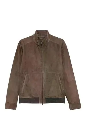 CANALI Suede Zip-up Jacket