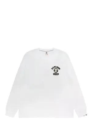 AAPE BY *A BATHING APE Camouflage-print Logo-print T-shirt - White