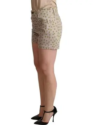 Dolce & Gabbana Polka-dot Five-pocket Shorts - Neutrals