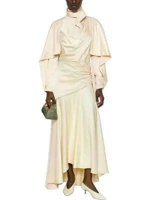 Zimmermann Ascent Draped Pussy-bow Blouse - Neutrals