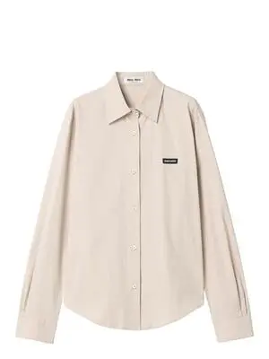 MIU MIU Stretch-poplin Shirt