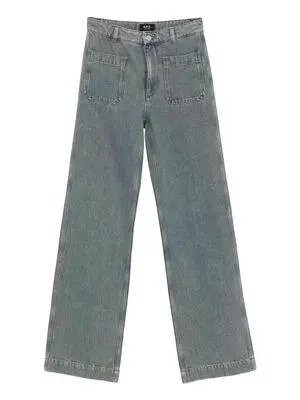 A.p.c. Victoria Patch-pocket Jeans - Blue