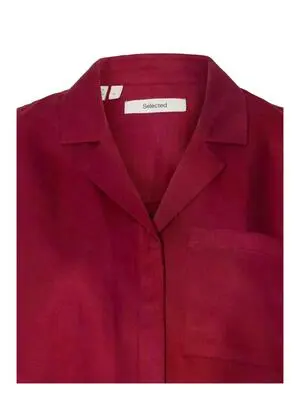 SELECTED Short-sleeved Shirt - Red