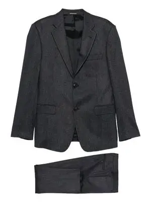 Emporio Armani Herringbone Suit - Grey