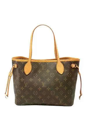 LOUIS VUITTON 2008 Monogram Neverfull Pm Tote Bag - Brown