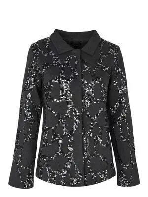 IZAAK AZANEI Sequin-embellished Shirt - Grey