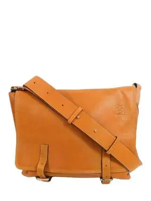 Loewe Military Messenger Messenger Bag - Brown