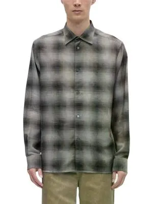 BERNER KUHL Volume Check-print Shirt - Grey