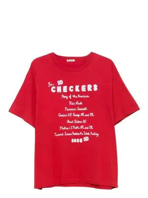 BODE Feed Graphic-print T-shirt - Red
