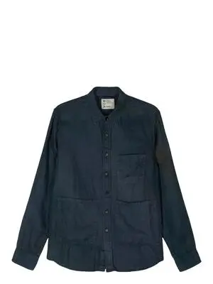 Aspesi Patch-pockets Hemp Shirt - Blue