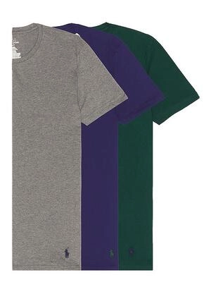 Polo Ralph Lauren Classic Fit Cotton 3 Pack Undershirt In . Also - Multi