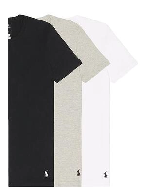 Polo Ralph Lauren Classic Fit Cotton 3 Pack Undershirt In . Also - Multi