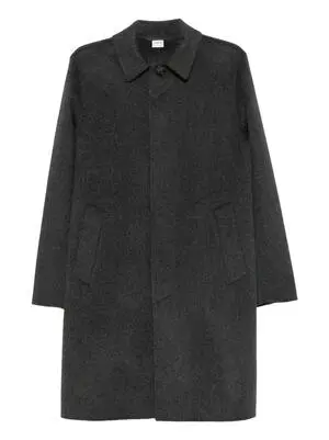 Aspesi Virtuoso Collared Single-breasted Coat - Grey