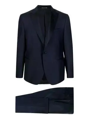Canali Peak-lapels Single-breasted Suit - Blue