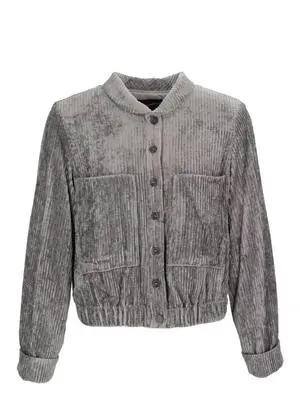 EMPORIO ARMANI Corduroy-effect Button-up Jacket
