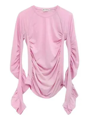 JW Anderson Ruched Long-sleeve Top - Pink