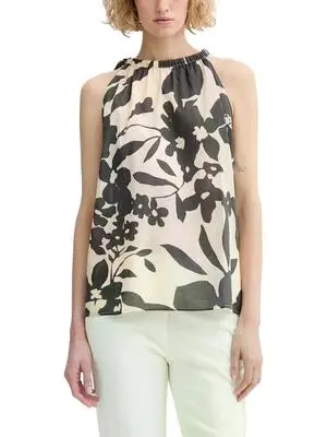 Marc O'polo Floral-print Halterneck Top - Neutrals