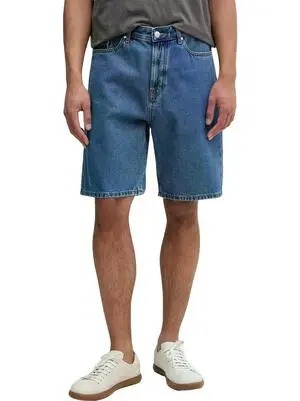 Marc O'polo Logo-patch Denim Shorts - Blue