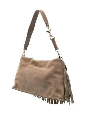 MARC ELLIS Fringed Suede Shoulder Bag - Neutrals