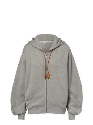 Loewe Flamenco Cotton And Cashmere Hoodie - Grey