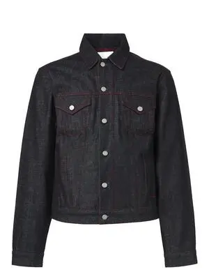 Acne Studios Re-edition Logo Denim Jacket - Blue